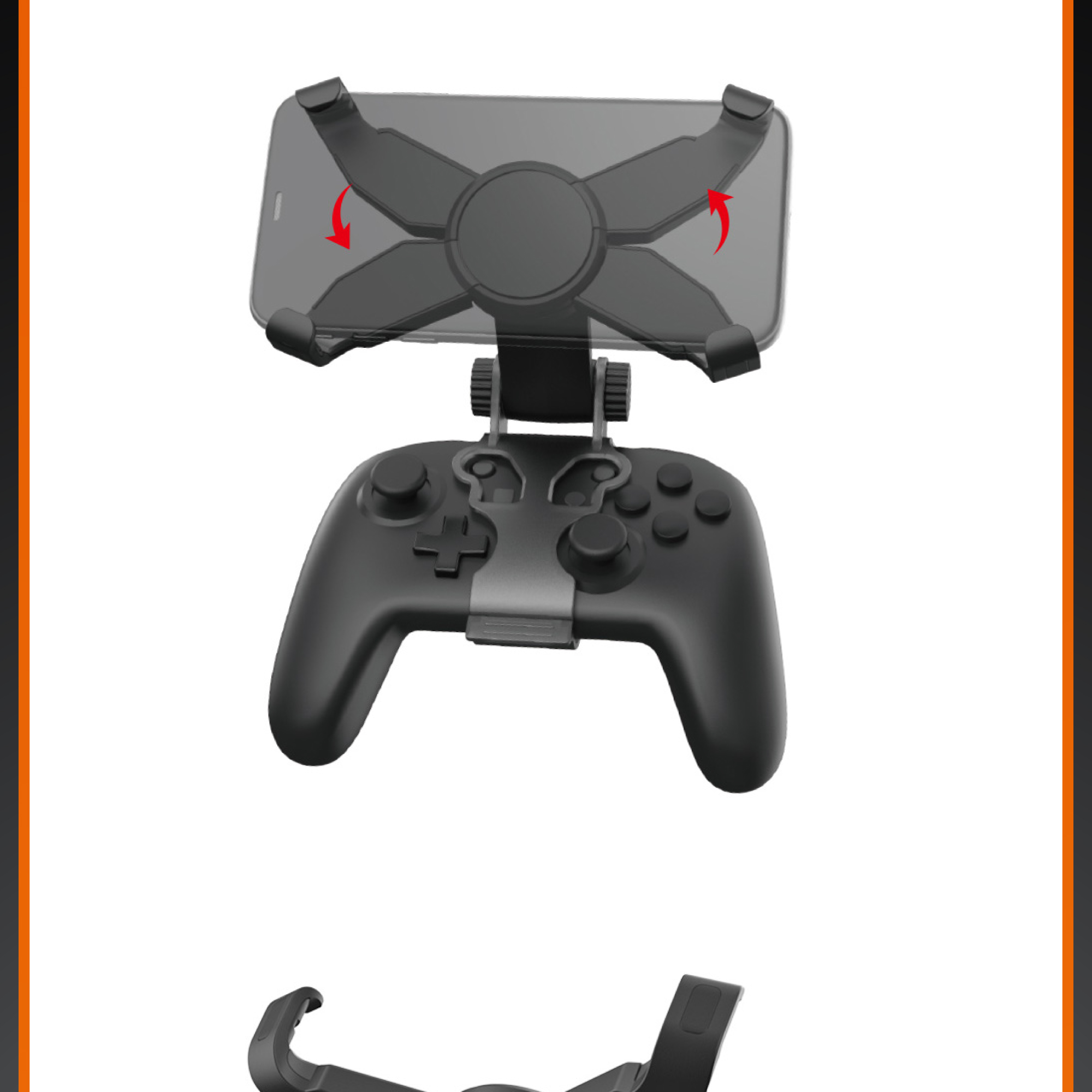 DOBE Nintendo Switch Pro Controller Holder Handle Clip Clamp Mount ...