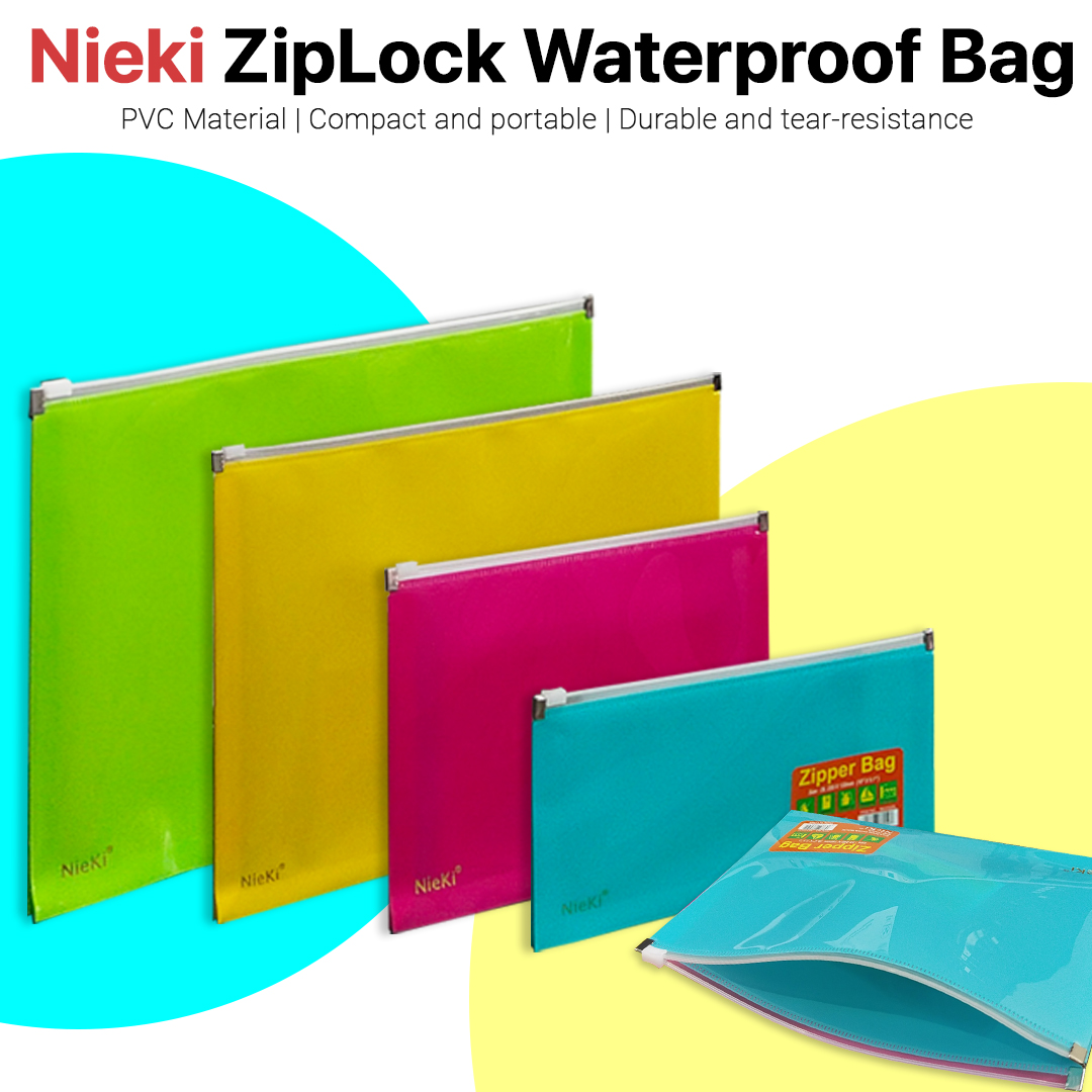 Nieki PVC Zip Lock Waterproof Bag File Folder - (1s/Pcs) Travel Bag ...