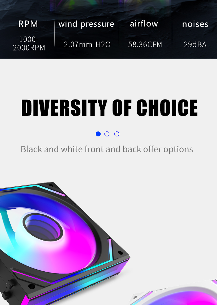 Jungle Leopard Interstellar V2 ARGB 3Pin PWM 12cm Fan / Splicing ...