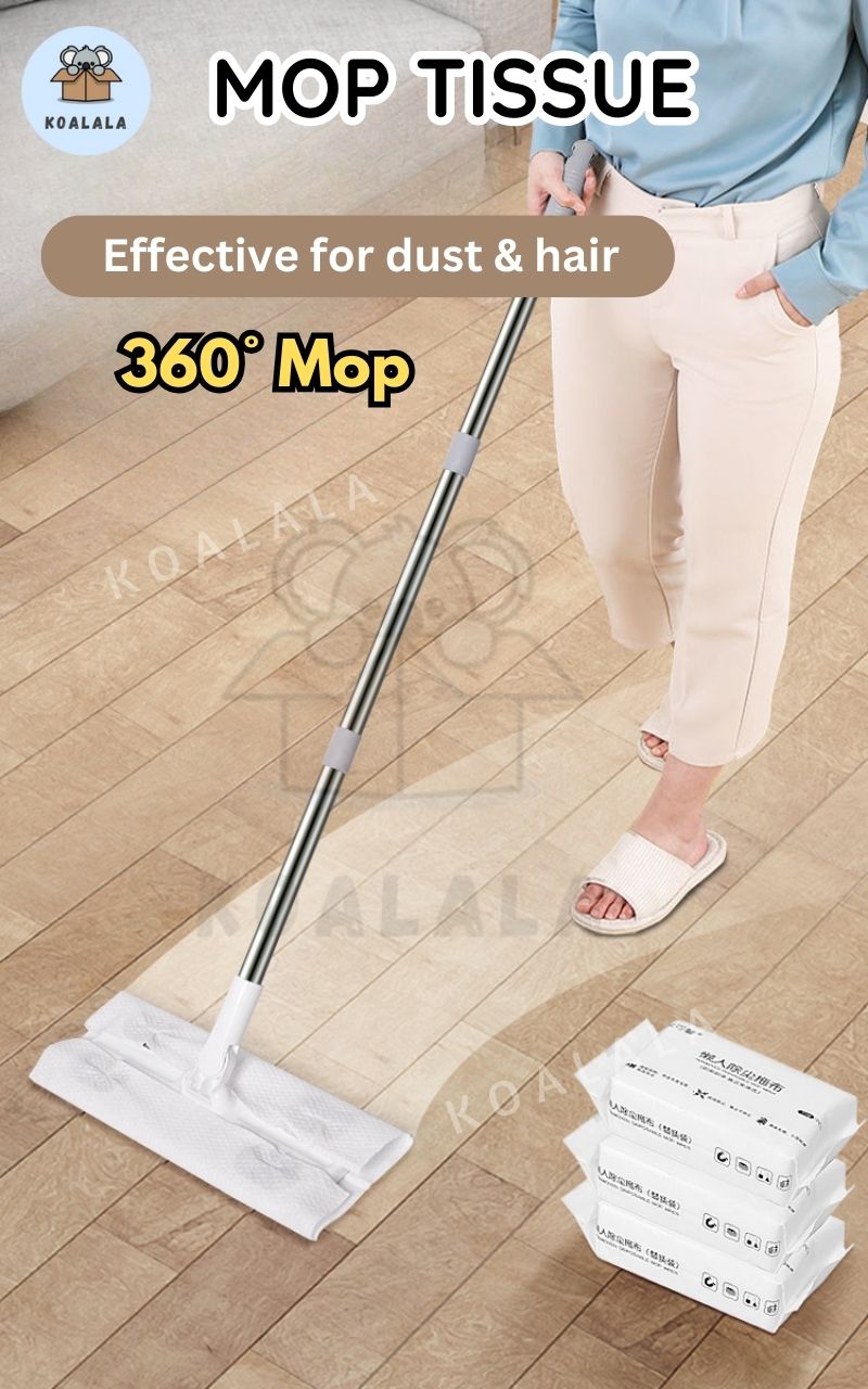 Electrostatic Flat Mop Tisu Pengelap Lantai Mop Tisu Dust Removal Paper ...