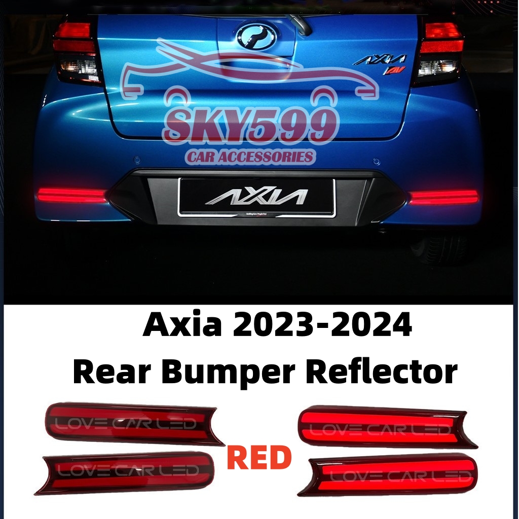 Perodua Axia 2023 2024 2025 Tail Rear Bumper Lights Lamp LED Reflector ...