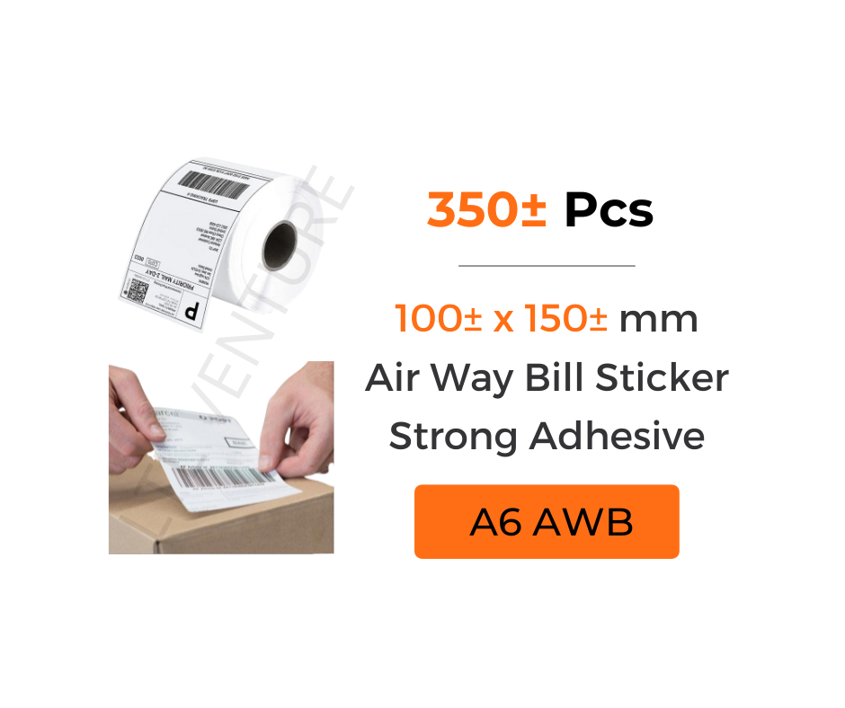 350 Pcs/Roll Air Way Bill Thermal Printer Sticker Paper Roll AWB A6 ...