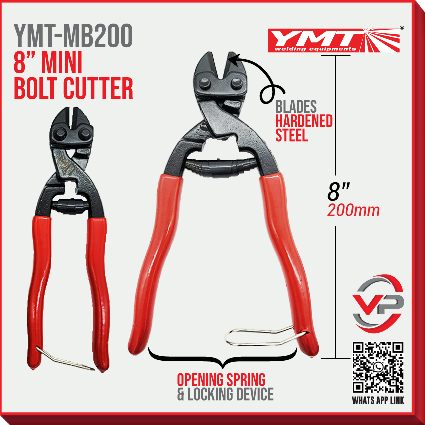 YMT MINI BOLT CUTTER 8"/200 MM YMT-MB200 POTONG DAWAI SCAFFOLDING ...