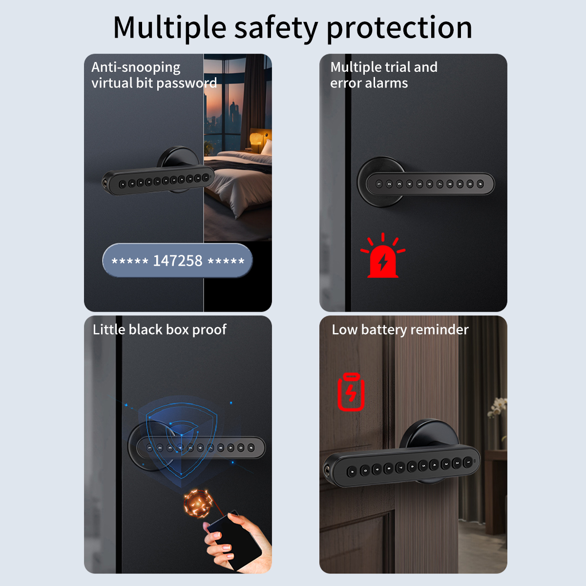 Bluetooth Password Lock App Smart Door Lock Kunci Pintu Pintar Safe ...