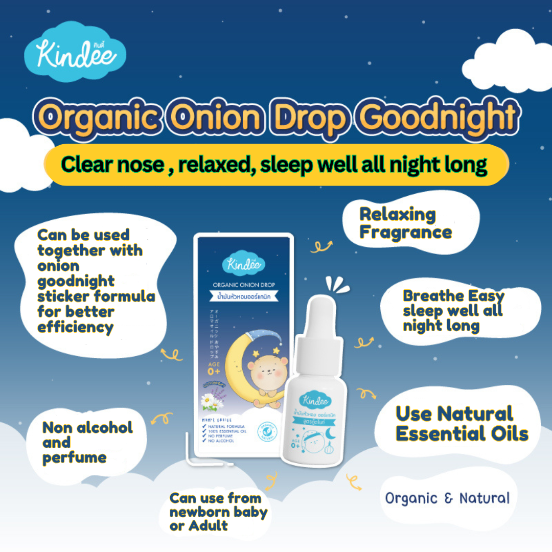Kindee Organic Onion Good Night Drops - block nose nasal congestion or ...