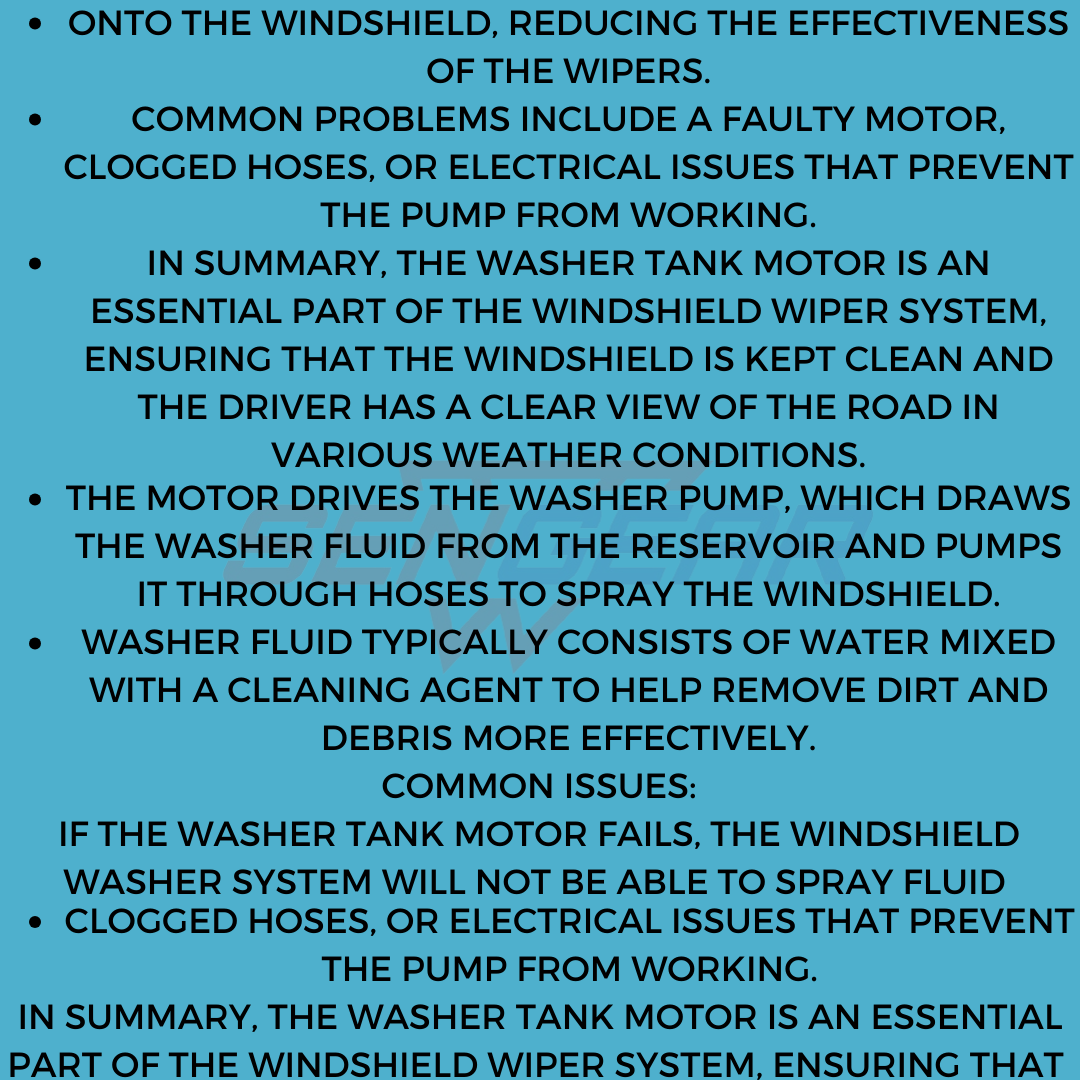 HYUNDAI ACCENT MATRIX WINDSCREEN WASHER WIPER WATER TANK MOTOR PUMP ...