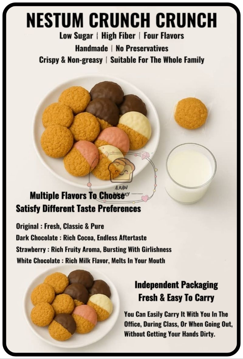 NESTUM Oat Crunch Crispy Cookies Cereal Oatmeal Biskut Nestum Rangup ...