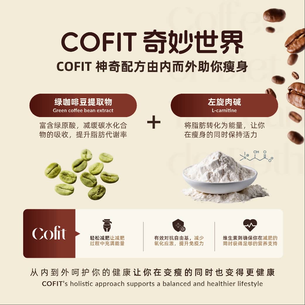 SHOU Fit x Cofit: 口服燃脂抗糖抗淀粉神器: 咖啡瘦身: Healthy Slim: 健康瘦身: Effectively Burn Fat: 有效燃烧脂肪: No side ...