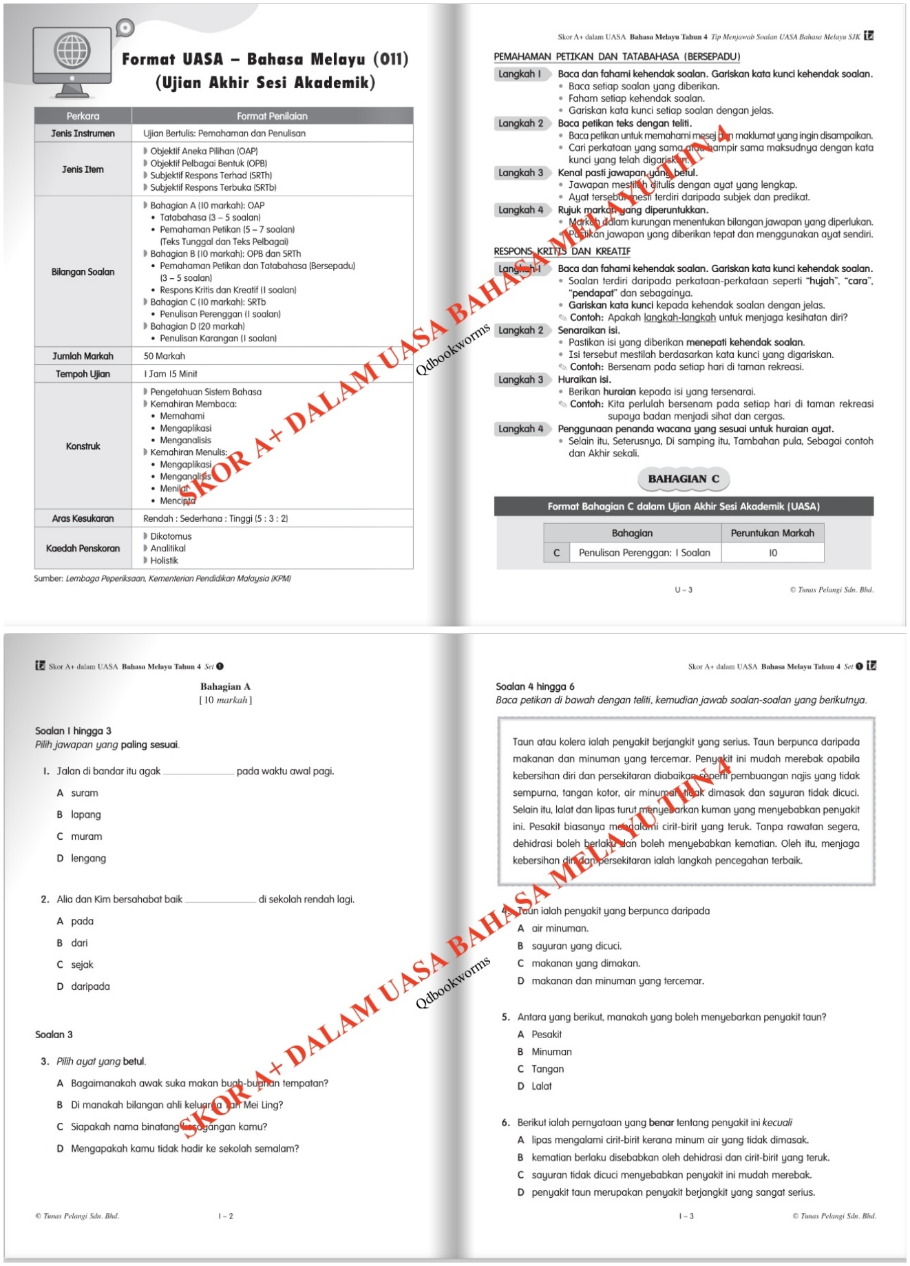 2025 Hua Elementary School Grade 4 Homework UASA Simulation Test Paper ...
