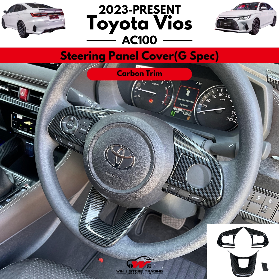 Toyota Vios Gen4 AC100 2023-2025 Carbon Trim Interior&Exterior ...