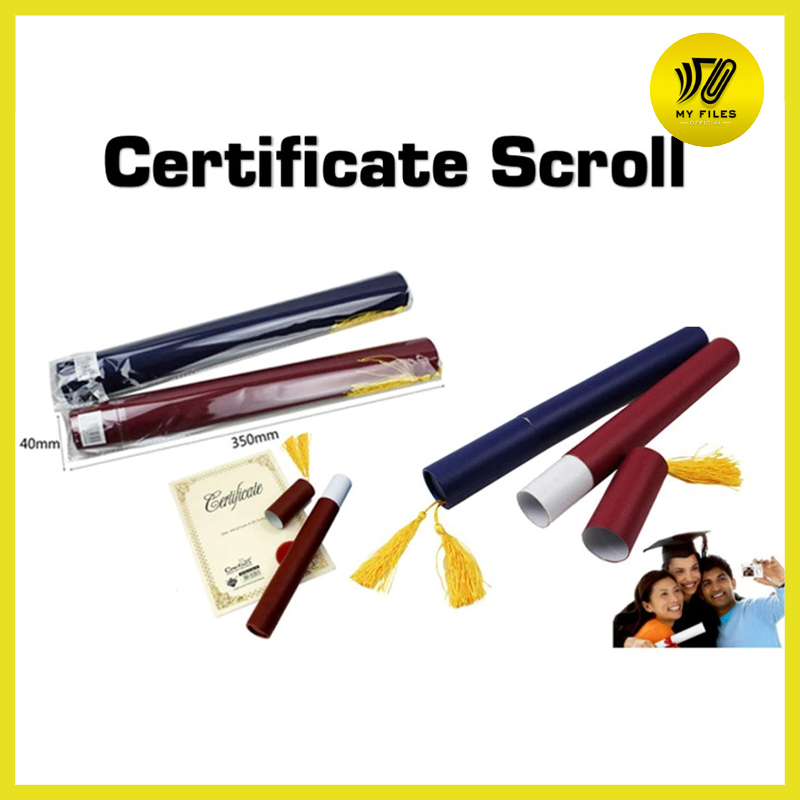MYFILES Certificate Tube Holder Certificate Scroll Sijil Graduation ...