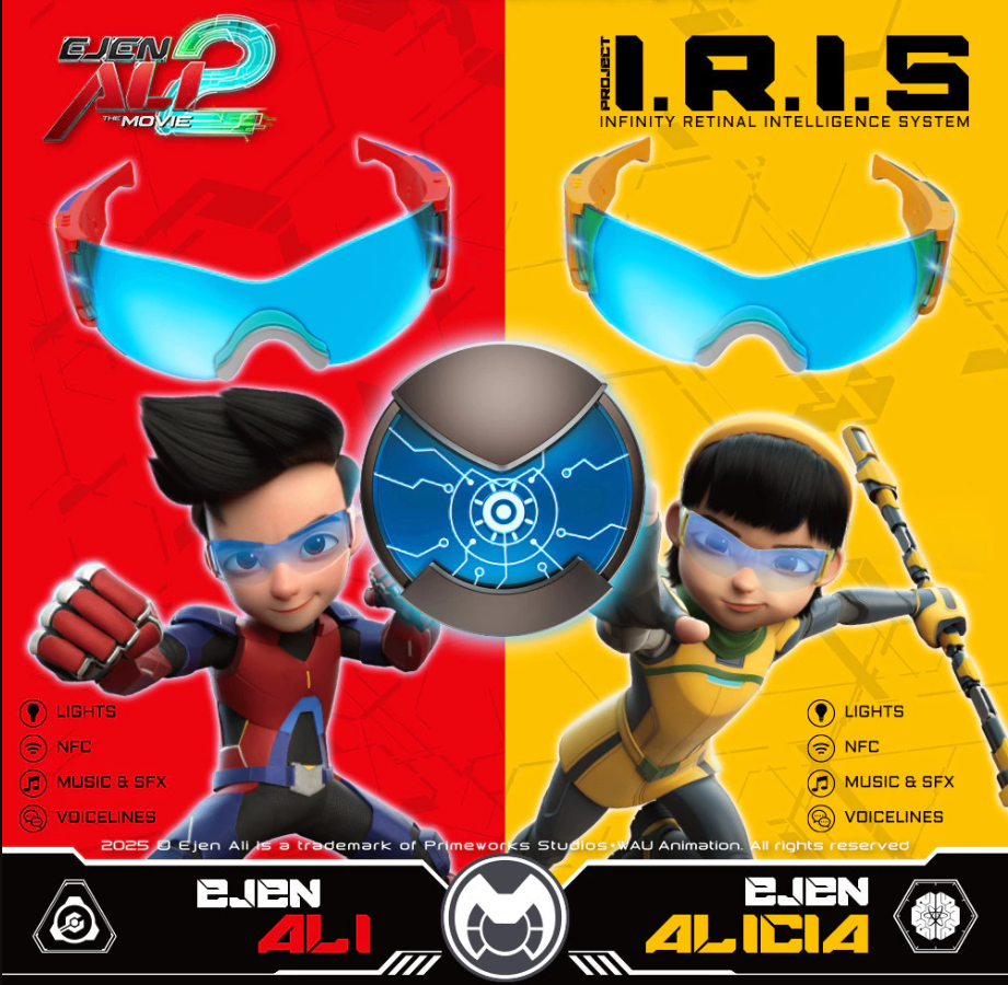 IRIS Ejen Ali 2: Project I.R.I.S (Infinity Retinal Intelligence System) SPECS ALI ALICIA ...