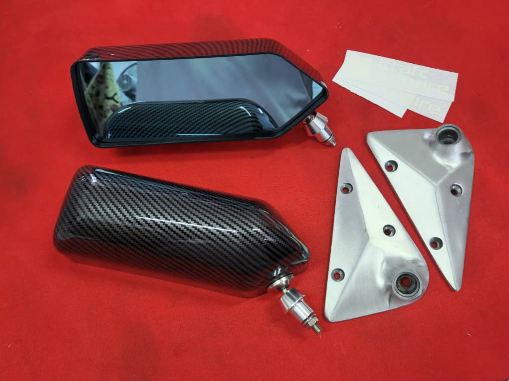 craft square side mirror cf look universal | Shopee Philippines