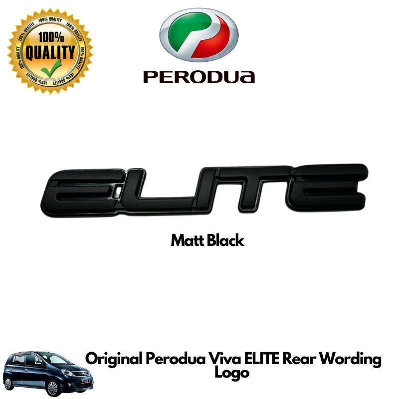 Perodua Viva ELITE Rear Wording Logo | Shopee Philippines