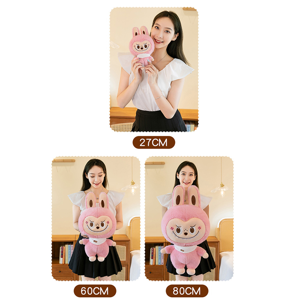 LABUBU Soft Doll Big Cartoon Complete Plush Skin Bear Trendy Stuffed ...