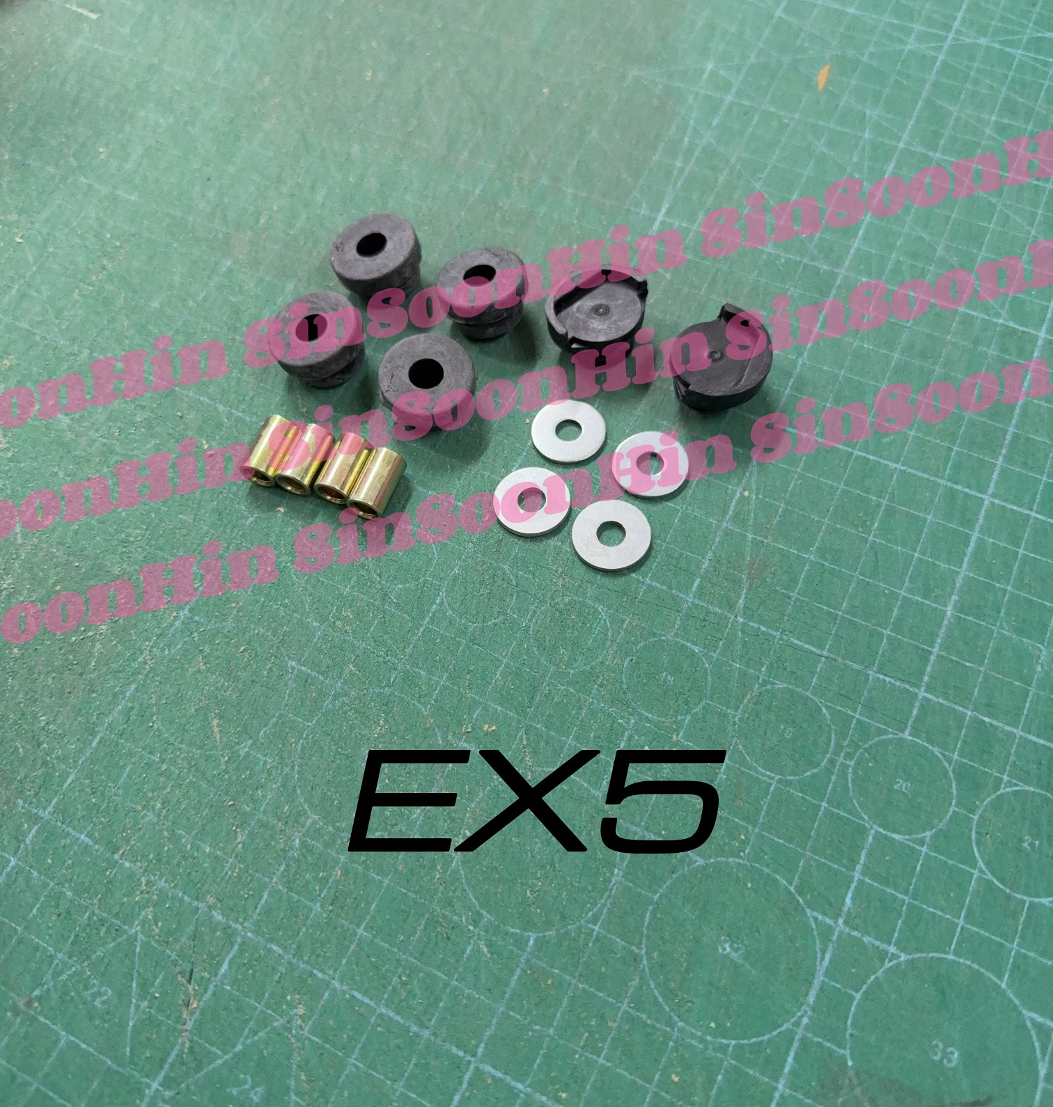 Honda EX5 / DREAM Rear Fender Upper & Lower Rubber Bush -1Set getah bush atas mudguard ex5 ex5 ...