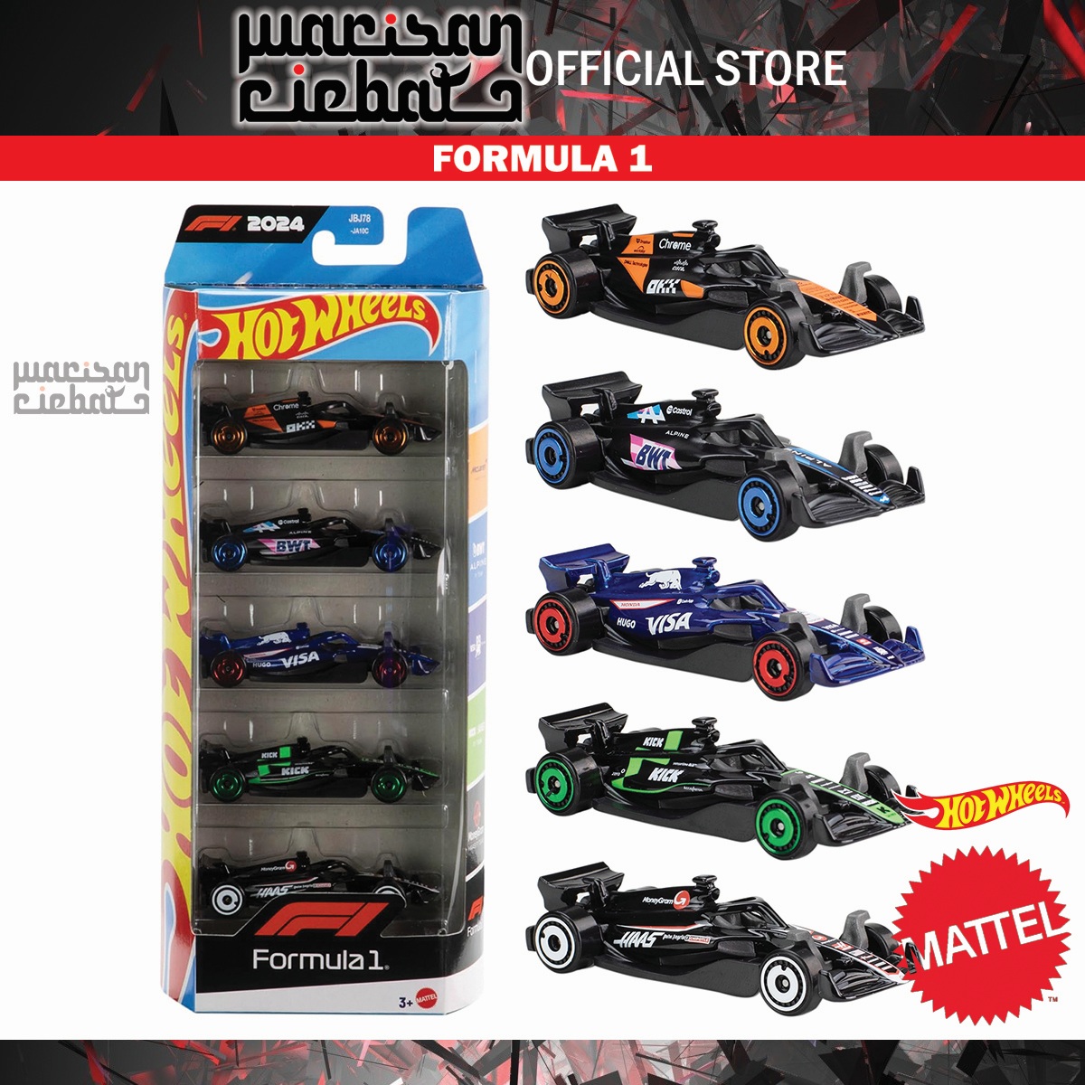 Hot Wheels 2025 5 Pack - Formula 1 (F1 2024) | Shopee Philippines
