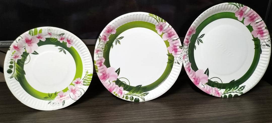 Flower Designed Paper Plate / Kertas Pinggan 7" / 8" / 9" (20 pcs /pk ...