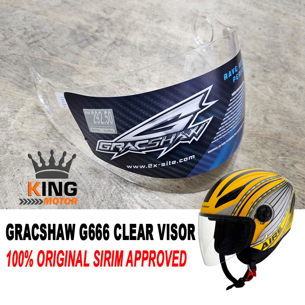 Gracshaw G666 Clear Visor - Sirim Approved | Shopee Philippines
