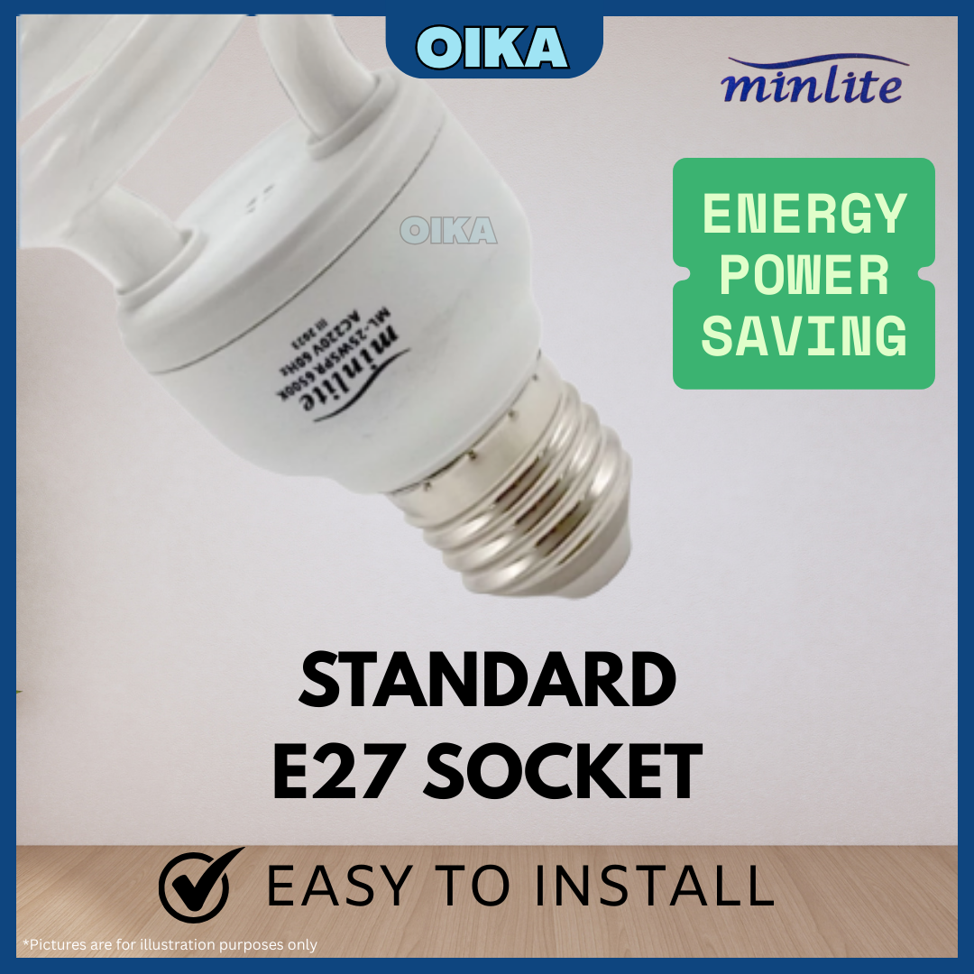 MINLITE E27 Tornado Bulb 25W ( 6500K Daylight ) | Shopee Philippines
