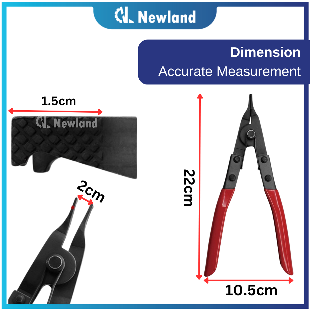 Outer caliper Automatic gearbox repair tool Circlip pliers Flat head ...