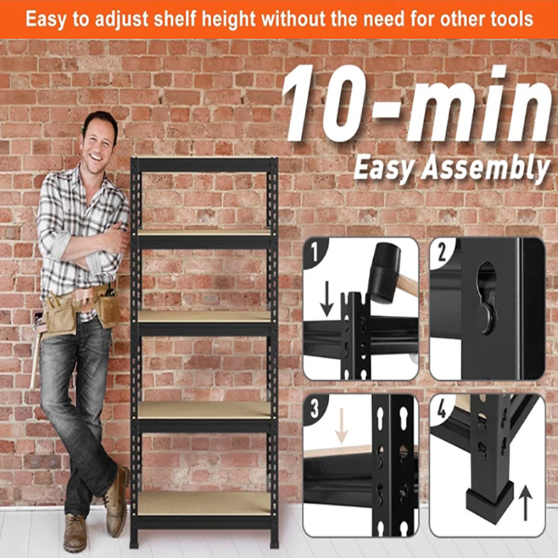 Metal Rack Organizer Layer Boltless Rack Adjustable Steel Rack Shelves ...