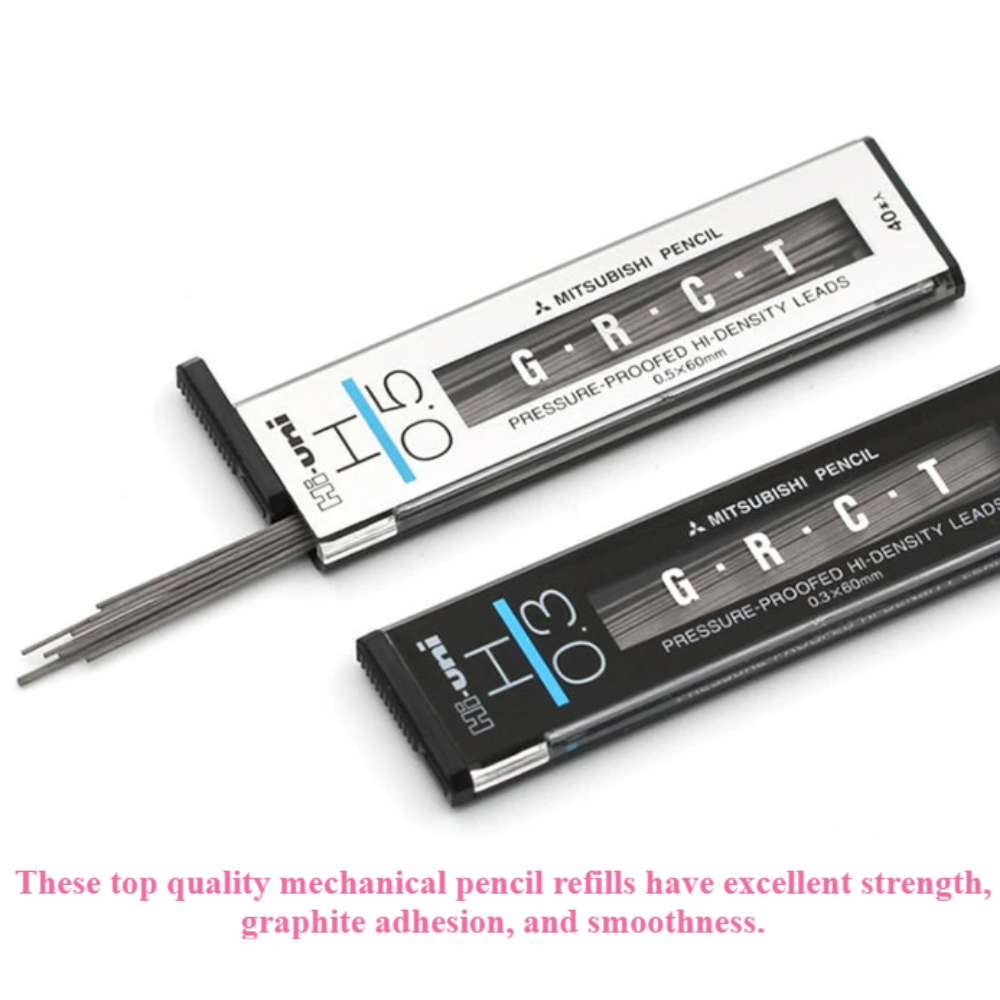 Uni Mitsubishi Hi-Uni GRCT Mechanical Pencil Refill Leads 0.3/0.5 mm ...