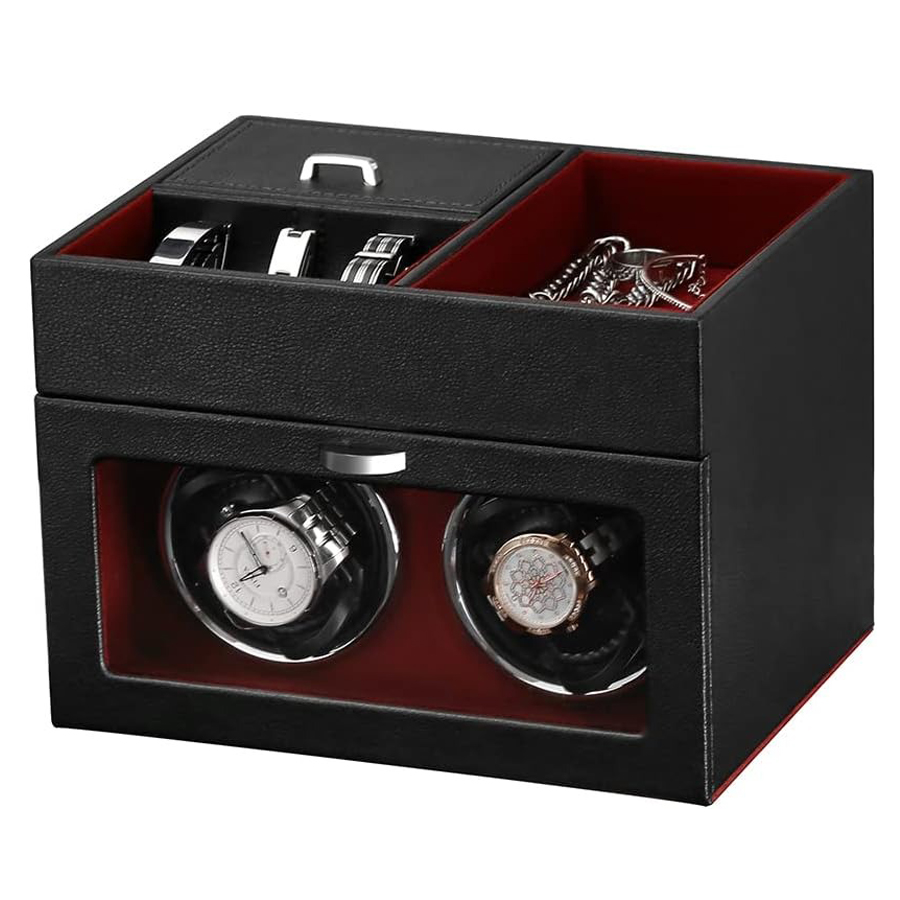 Automatic Watch Winder, Double Watch Winder Box with Jewelry Storage ...