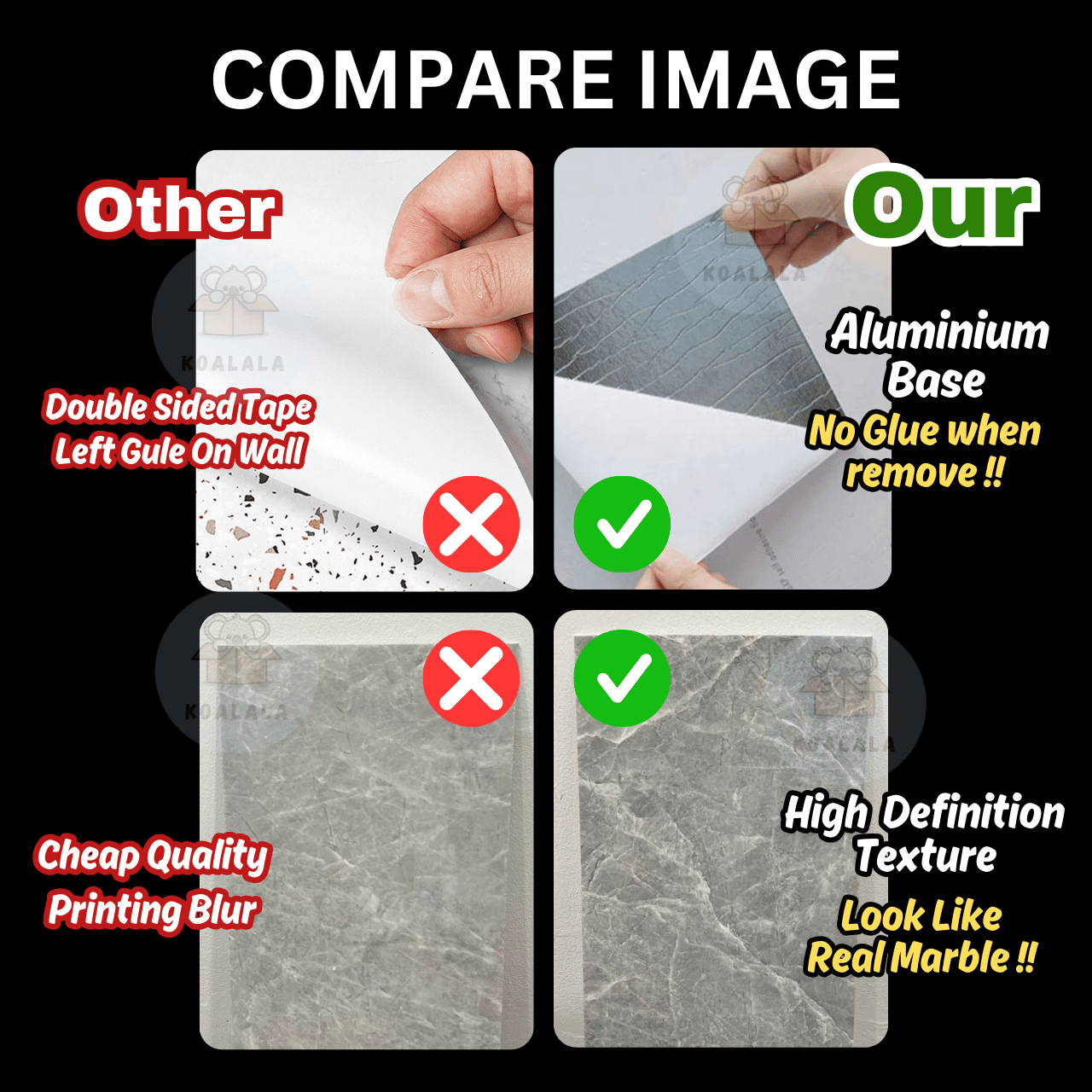 Kitchen Wall Sticker Paper Dinding Bathroom Wallpaper Waterproof Tile ...