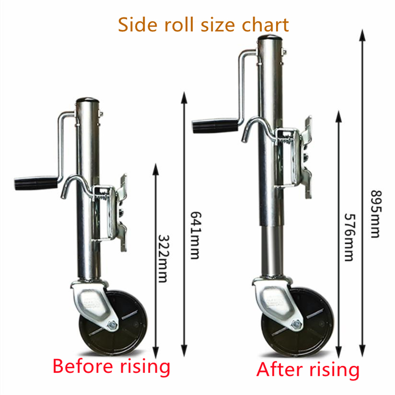 6 Inch Swivel Trailer Jack Load-Bearing 1200LBS Jack Stand Boat Hand ...