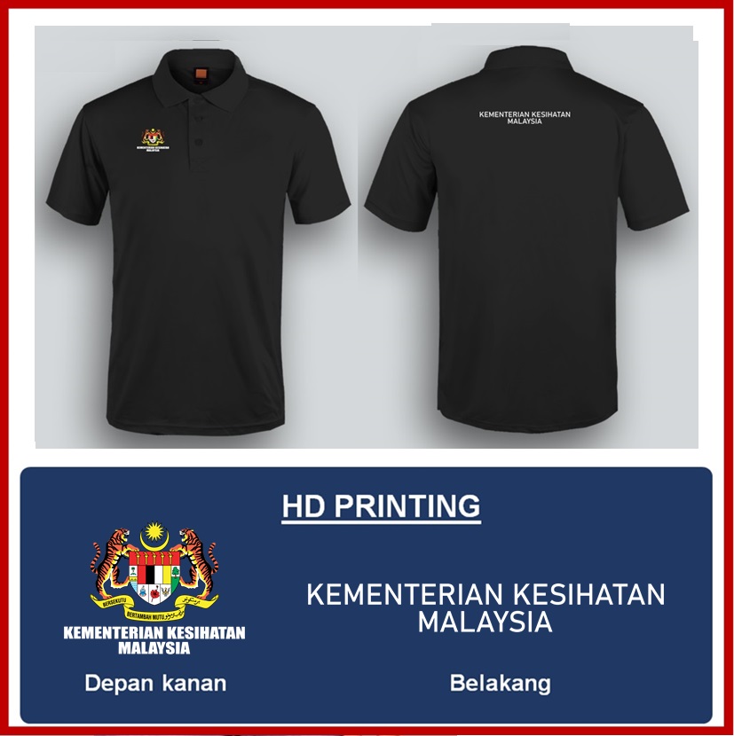 TSHIRT WARGA KKM KEMENTERIAN KESIHATAN V2 TSHIRT POLO QUICKDRY 100% ...