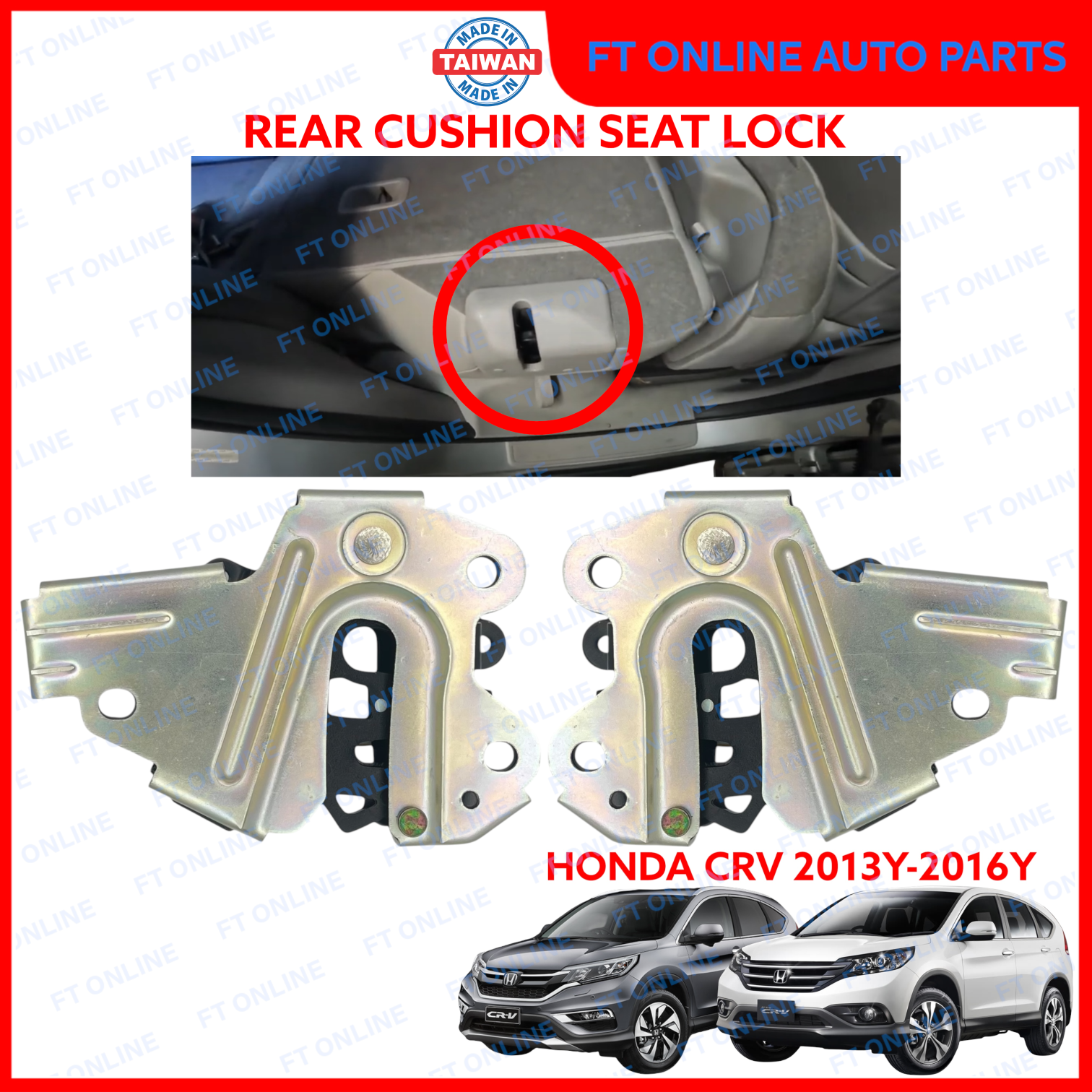 HONDA CR-V 2013-2016 TOA RM RM1 RM2 RM4 REAR CUSHION SEAT LOCK RIGHT ...