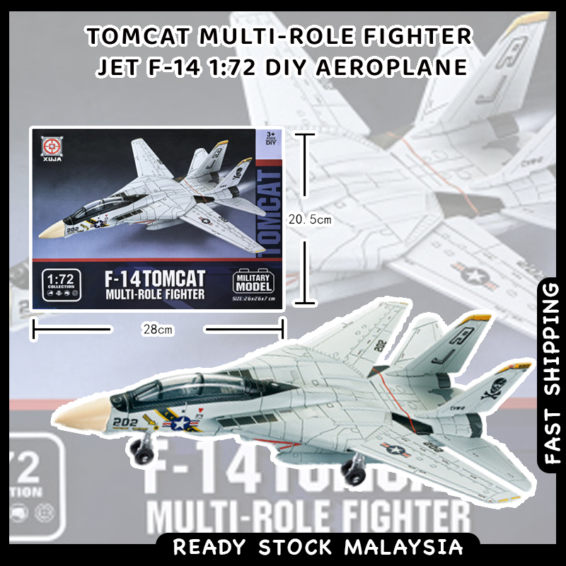 Tomcat Multi-Role Fighter Jet F-14 1:72 DIY Aeroplane Plane Airplane ...
