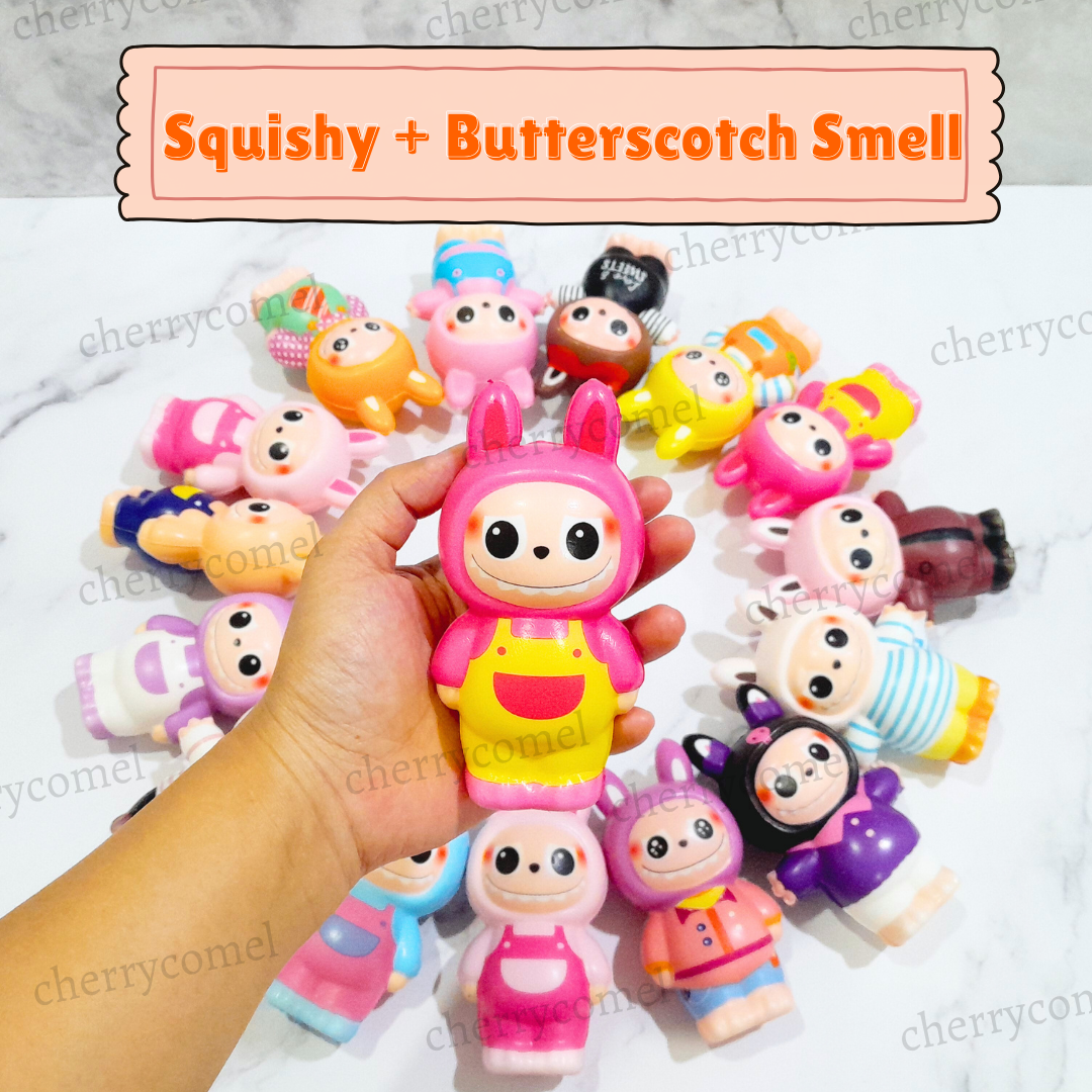 1pcs Butterscotch Scented Labubu Squishy Toy Stress Relief Fidget Toys ...
