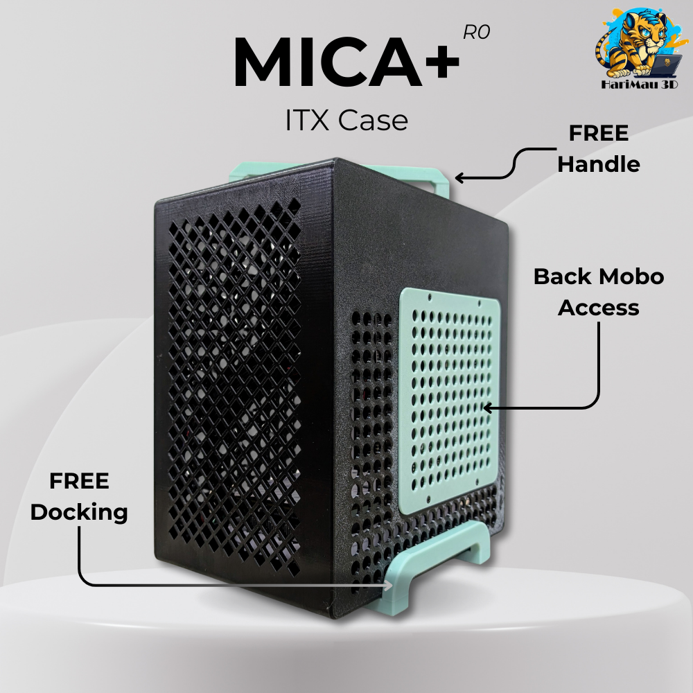 [ MICA+ ] ITX Case Mini ITX Mini Case [ 12.5L / 790g / Portable ...