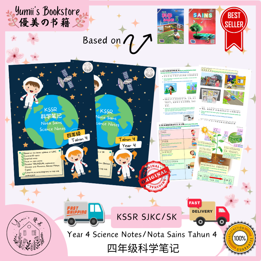 KSSR SJKC/SK Nota Sains Tahun 4 Year 4 Science Notes (Colour version ...