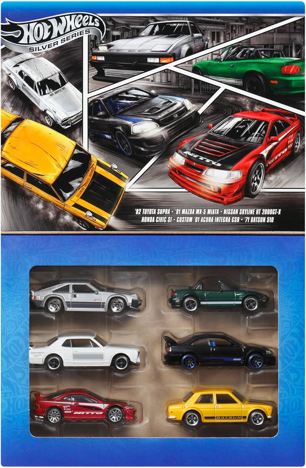 HOT WHEELSTM STREET of JAPAN 6 PACK MULTIPACK JDM HONDA CIVIC SI TOYOTA ...
