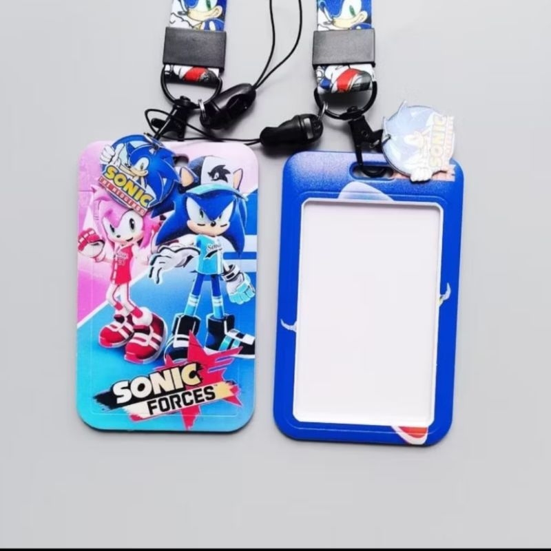 Sonic Card Holder Lanyard Kawaii Sonic The Hedgehog Students Bus ID ...