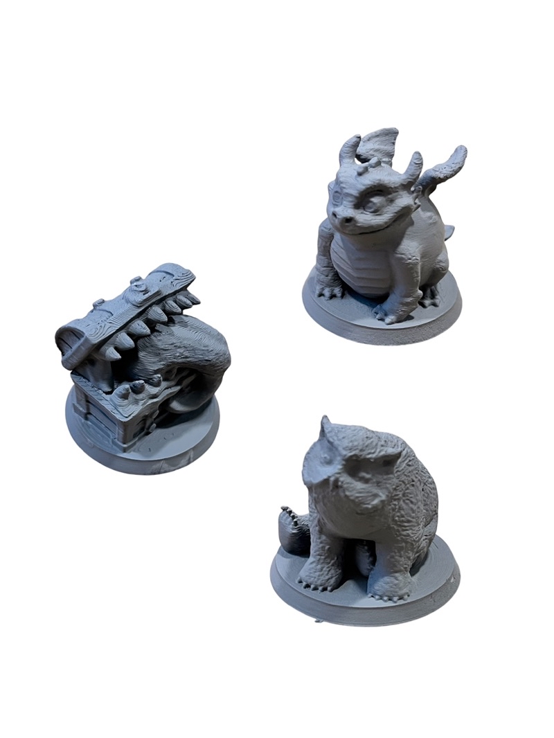 Dungeons and Dragons DND Monster Owlbear Beholder Dragon Mimic 3D print ...