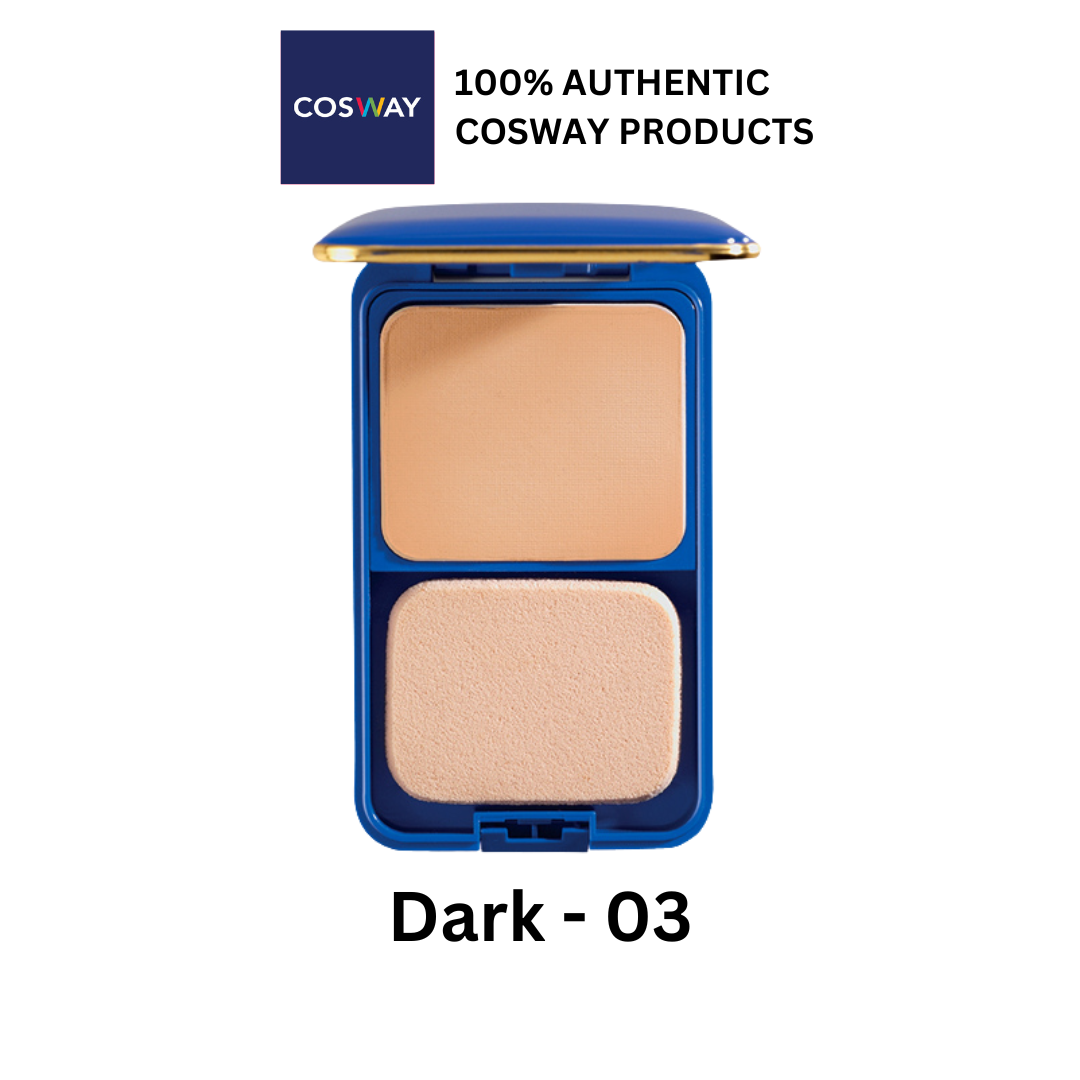 COSWAY Miyami Two Way Foundation Light-01, Medium-02, Dark-03 Net ...