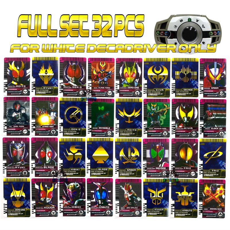 LM Brand Kamen Rider Decade Neo Henshin Card White Decadriver Cards 32 ...