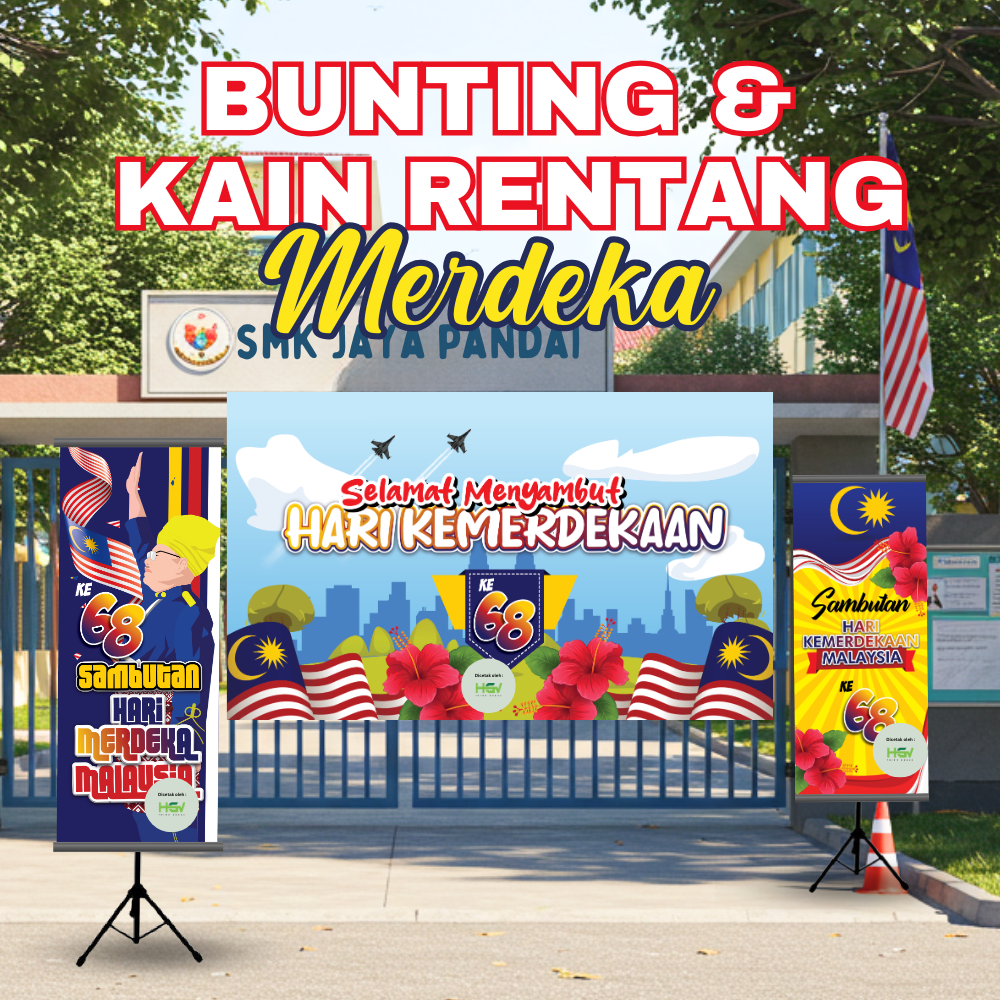 Kain Rentang Merdeka Kaki 5x3 ft Sambutan Hari Kemerdekaan 2025 Banner ...