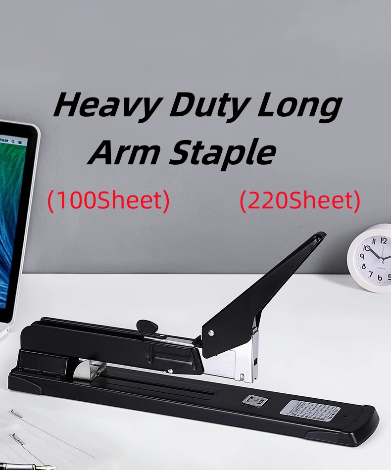 Heavy Duty Long Arm Stapler Stapler Lengan Panjang Tugas Berat Office ...