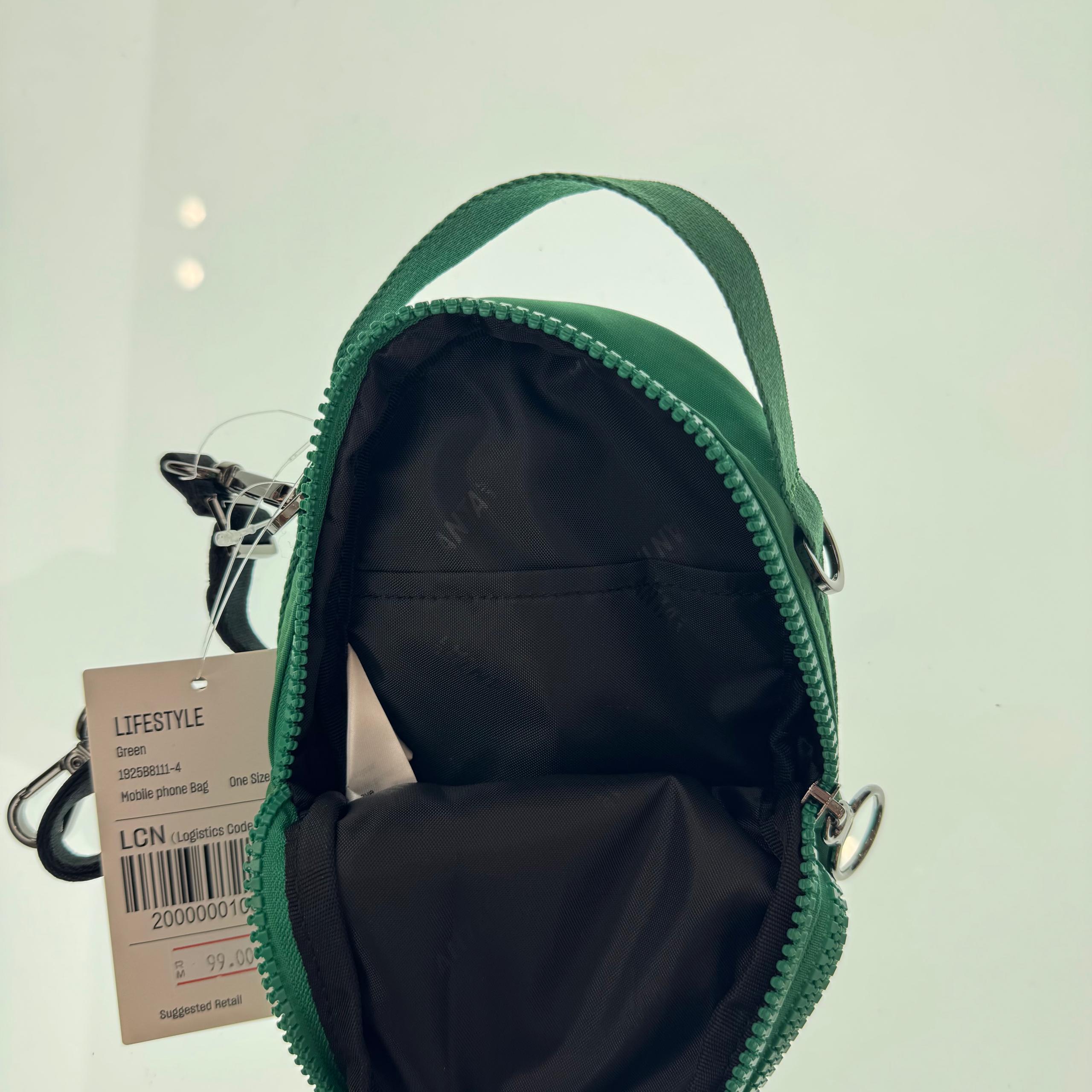 ANTA Unisex Lifestyle Mobile Phone Bag 1925B8111 -Grey & Green (Beg ...