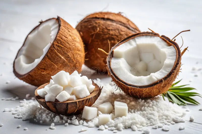 500g 1 Kg Crunchy Coconut Chunk Snack (LESS SWEET) CRISPY Coconut ...