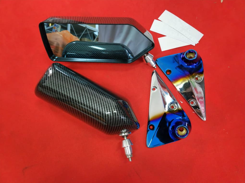 craft square side mirror cf look universal | Shopee Philippines