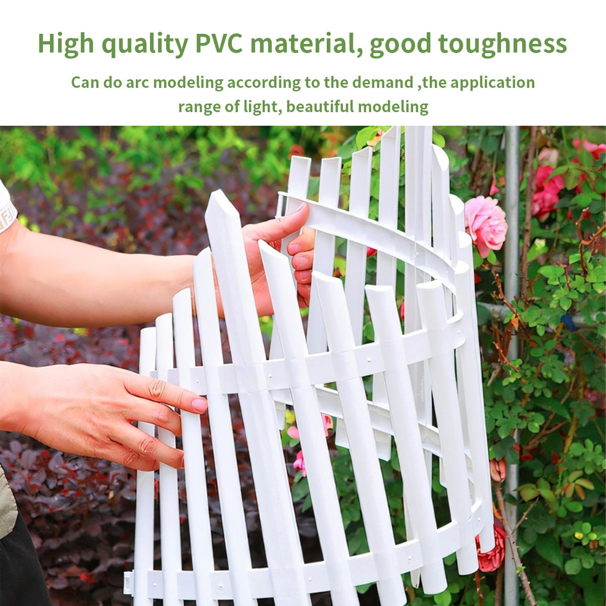 Thickened PVC Plastic Fence Outdoor Road Greening Lawn Decoration Fence ...
