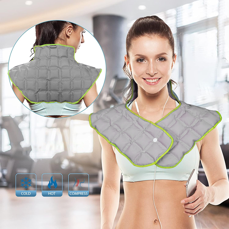 Neck Ice Pack Wrap Reusable Gel Shoulder Cooling Wrap, Hot Cold Gel ...