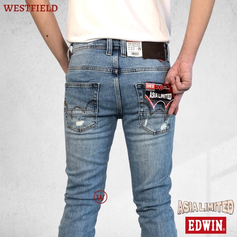 New Asia Limited EDWIN E-Standard Asia Limited Men’s 506 Slim Fit Jeans ( 7506 2824 ) | Shopee ...