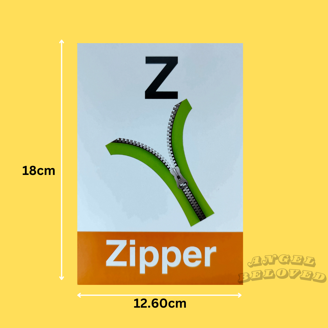 Alphabet Flash Card Kad ABC Flash Card for baby Flash Card for kid ...